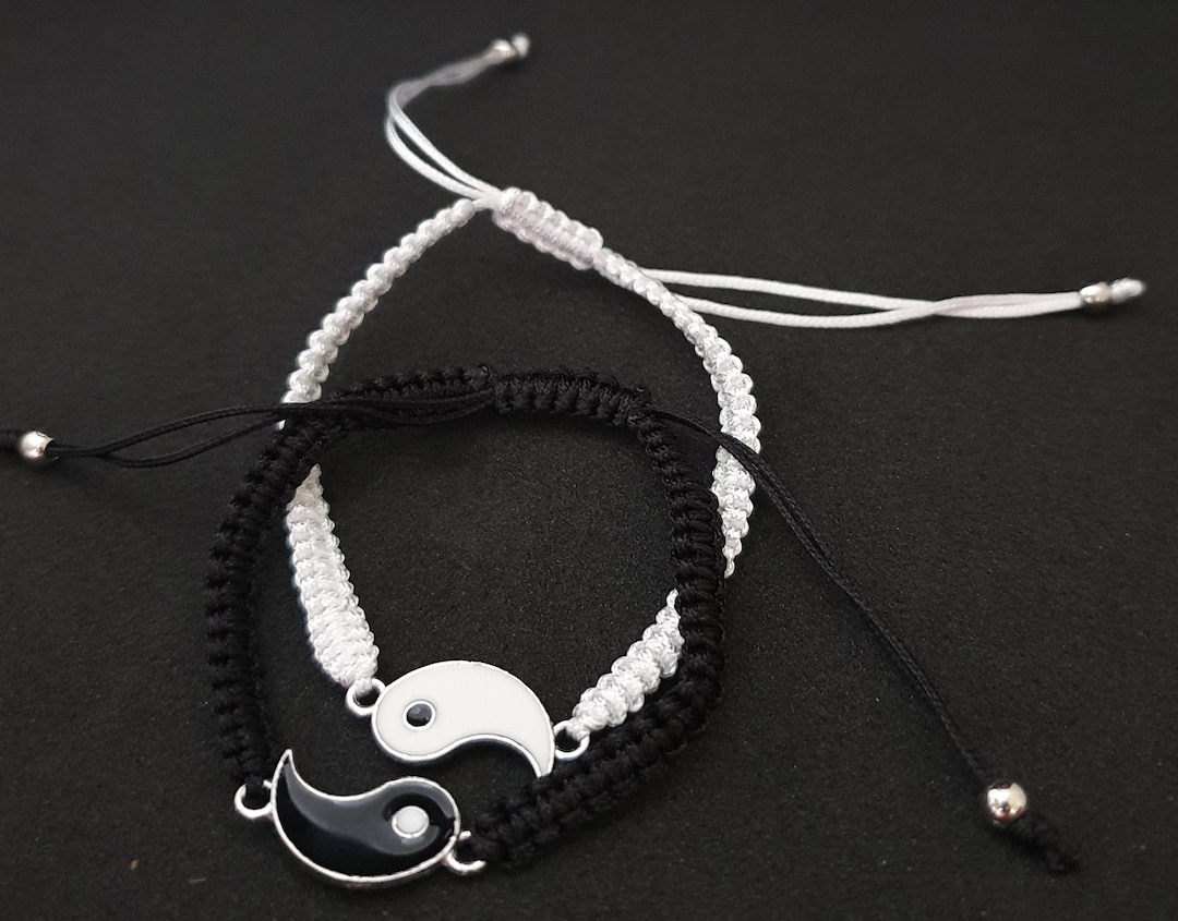 Yin Yang Bracelet Best Friend Set Couples Bracelets Spiritual Jewellery ...