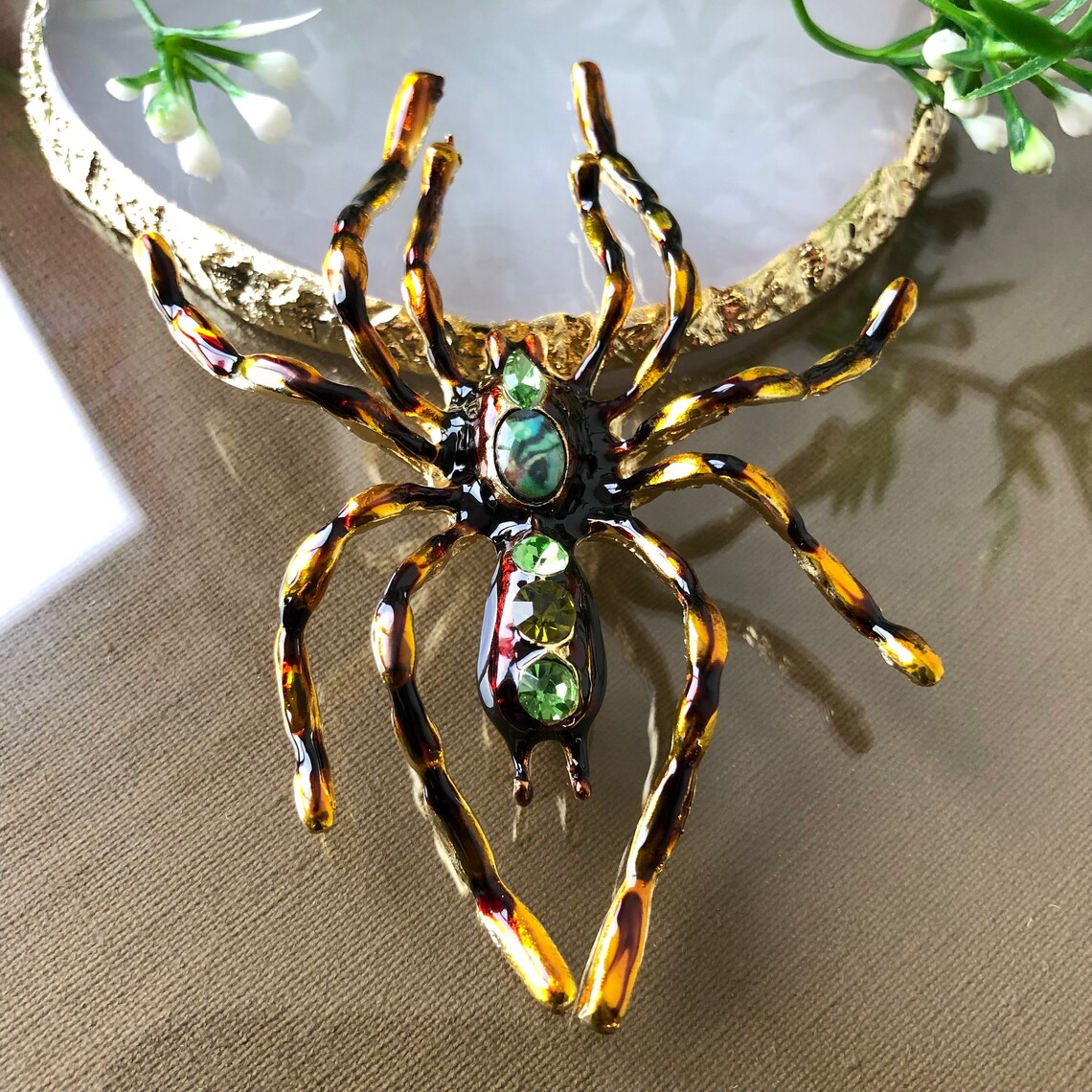 Spider Brooch Spider Pin, Big Spider Jewelry, Spider Jewellery, Spider ...