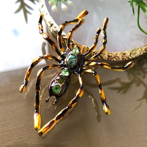 Spider Brooch Spider Pin, Big Spider Jewelry, Spider Jewellery, Spider ...
