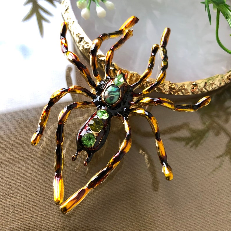 Spider Brooch Spider Pin, Big Spider Jewelry, Spider Jewellery, Spider ...