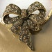 Rhinestone Bow Brooch Pin, Decorative Scarf Brooch - Etsy