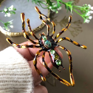 Spider Brooch Spider Pin, Big Spider Jewelry, Spider Jewellery, Spider ...