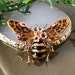 Sparkly Bumble Bee Brooch: Rhinestone Insect Pin - Etsy