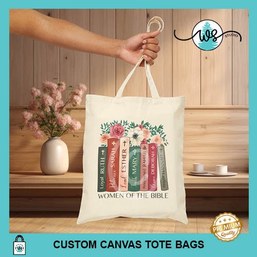 Women of the Bible Tote, Christian Tote Bag, Bible Verse Bag, Christian ...