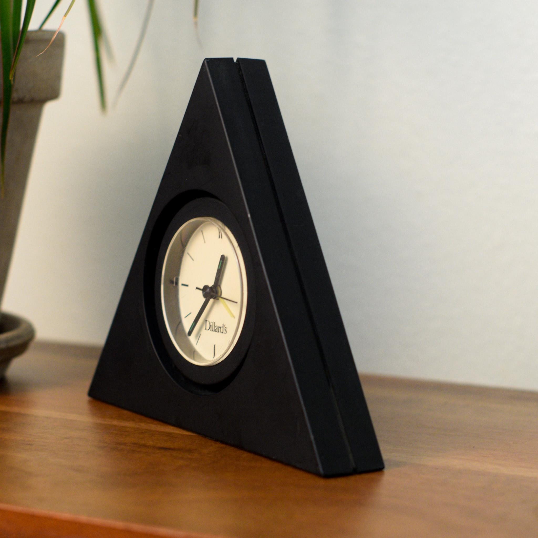 Vintage 1990s, Triangle Desk Clock, Battery Operated From Dillards - Etsy