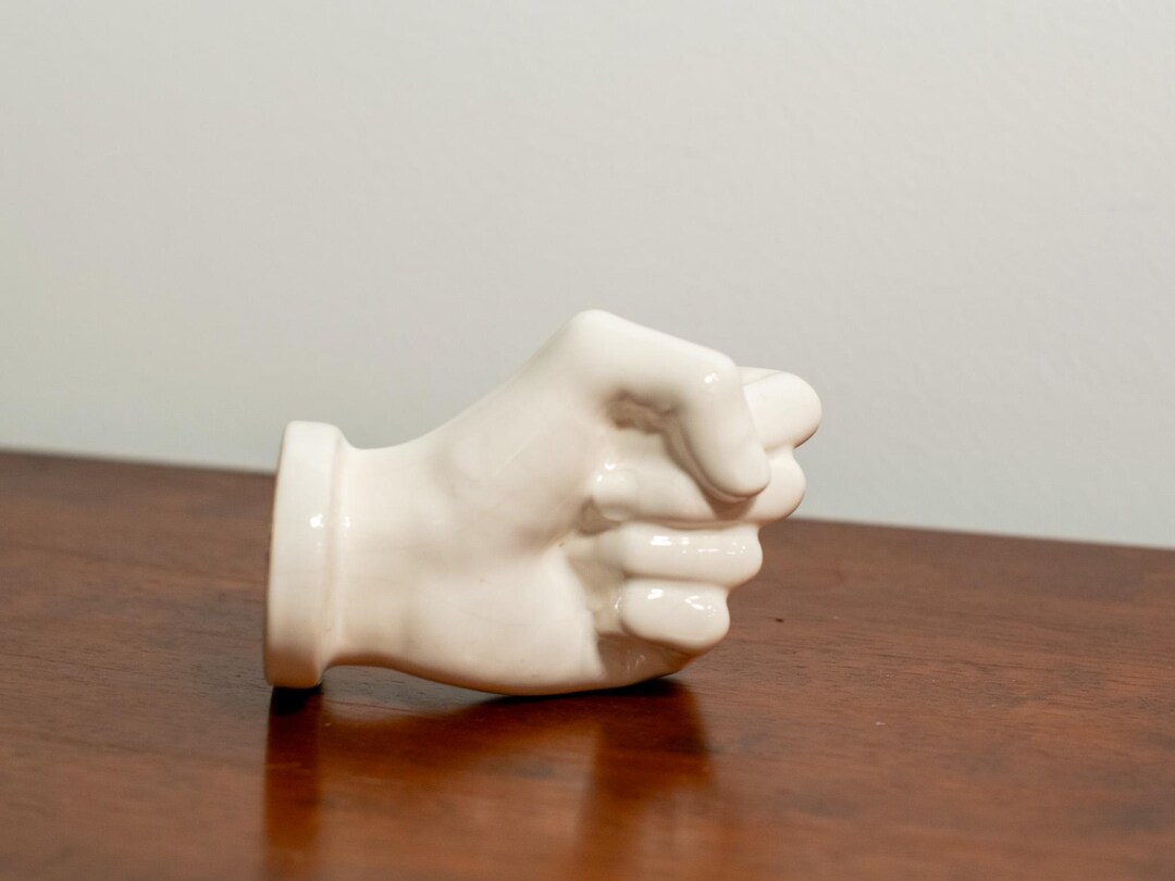 Vintage Nancy Funk Ceramic Hand Candle Holder | Wall Art Sculpture - Etsy