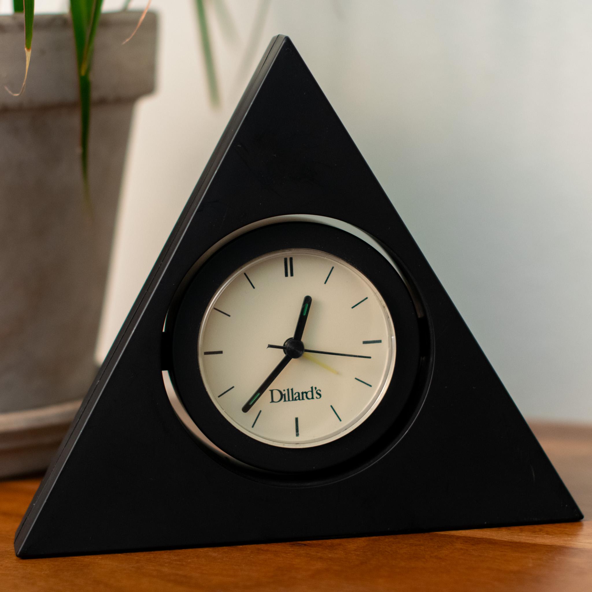Vintage 1990s, Triangle Desk Clock, Battery Operated From Dillards - Etsy