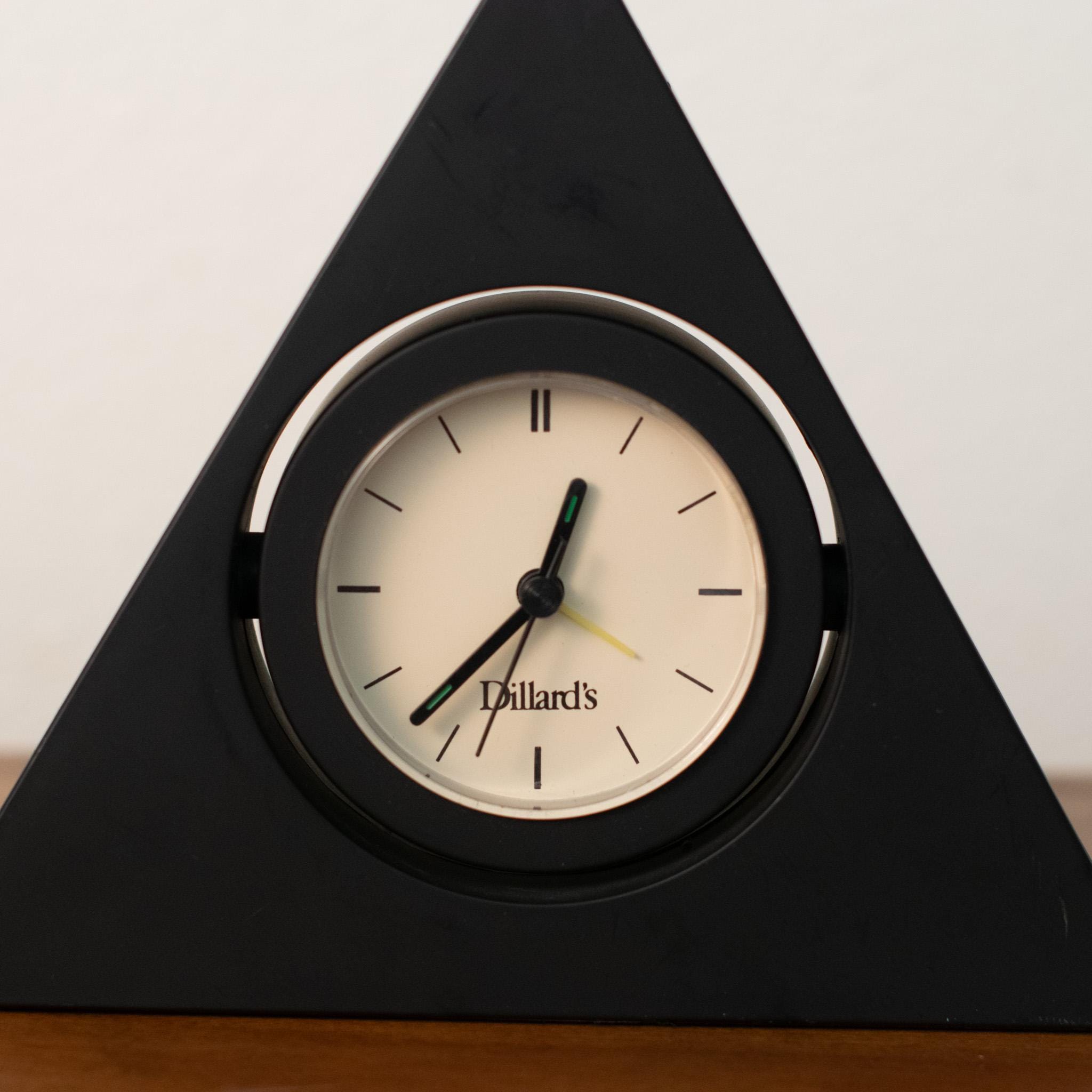 Vintage 1990s, Triangle Desk Clock, Battery Operated From Dillards - Etsy