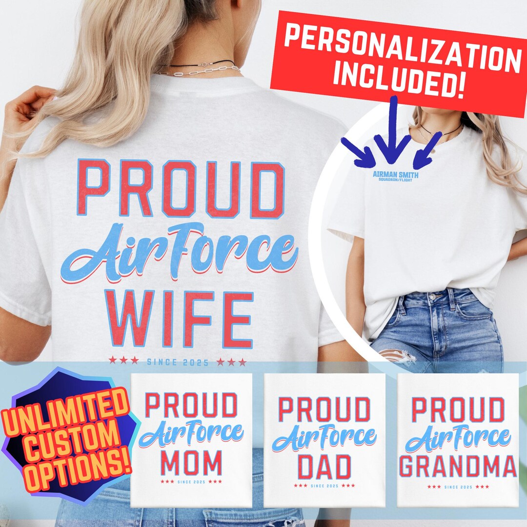 Personalized Air Force Graduation Shirt, Proud Military Family BMT ...