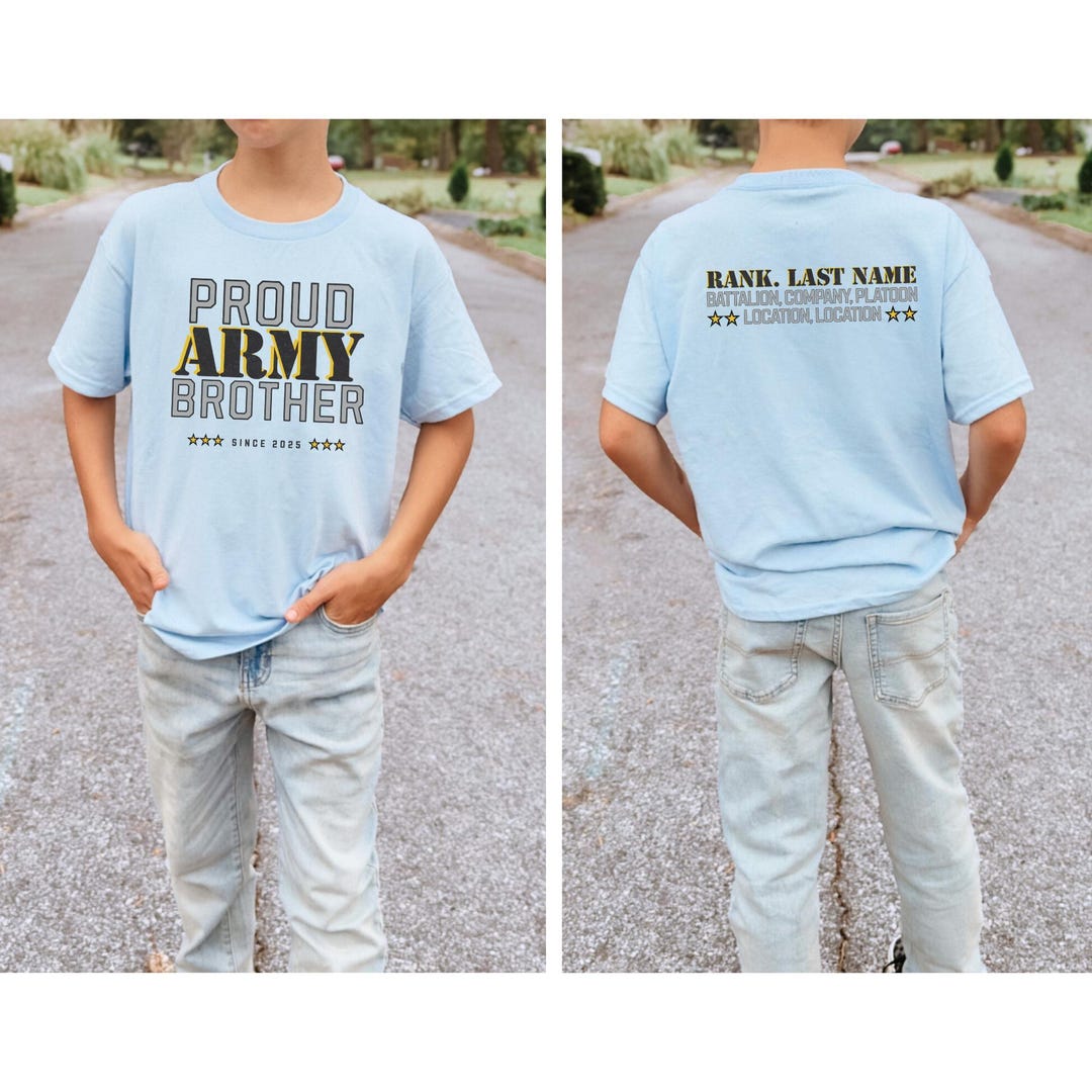 Custom Kid BCT Graduation Shirt, Personalized Matching Military Family ...