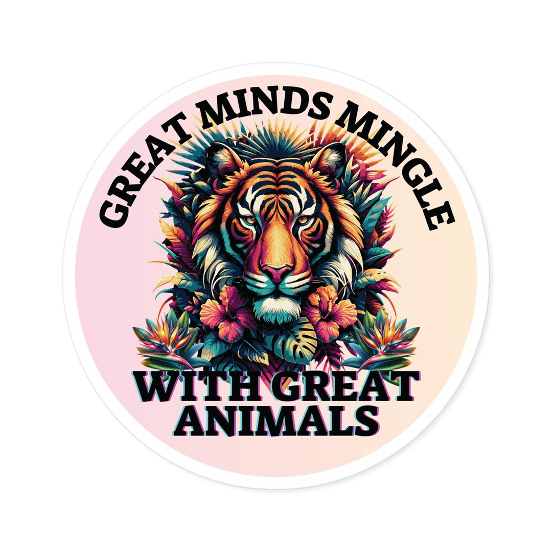 Zoo Keeper Vinyl Sticker, Cute Zoologist Animal Decal, Zookeeper Gift ...