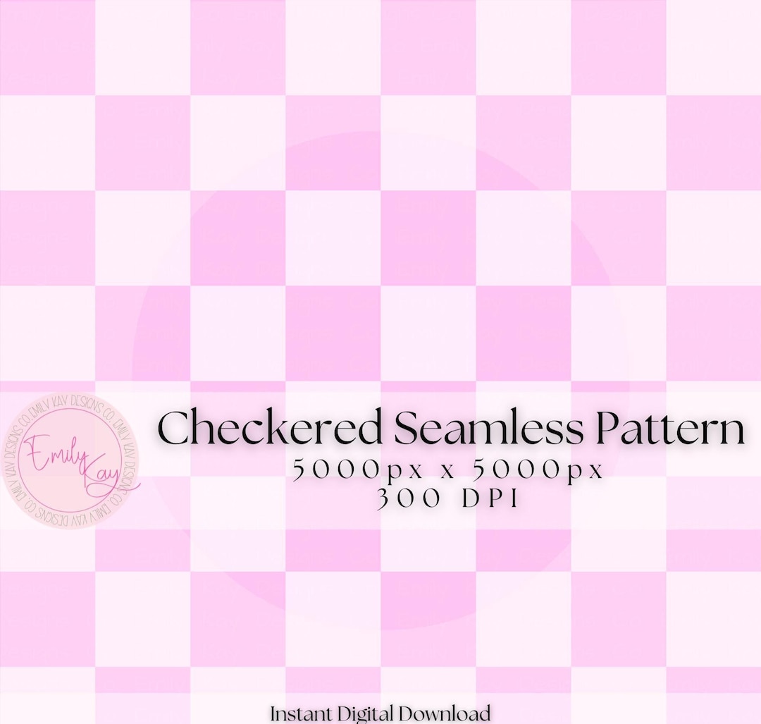 Pink Checkered Seamless, Light Pink Checkerboard, Pastel Checkered ...