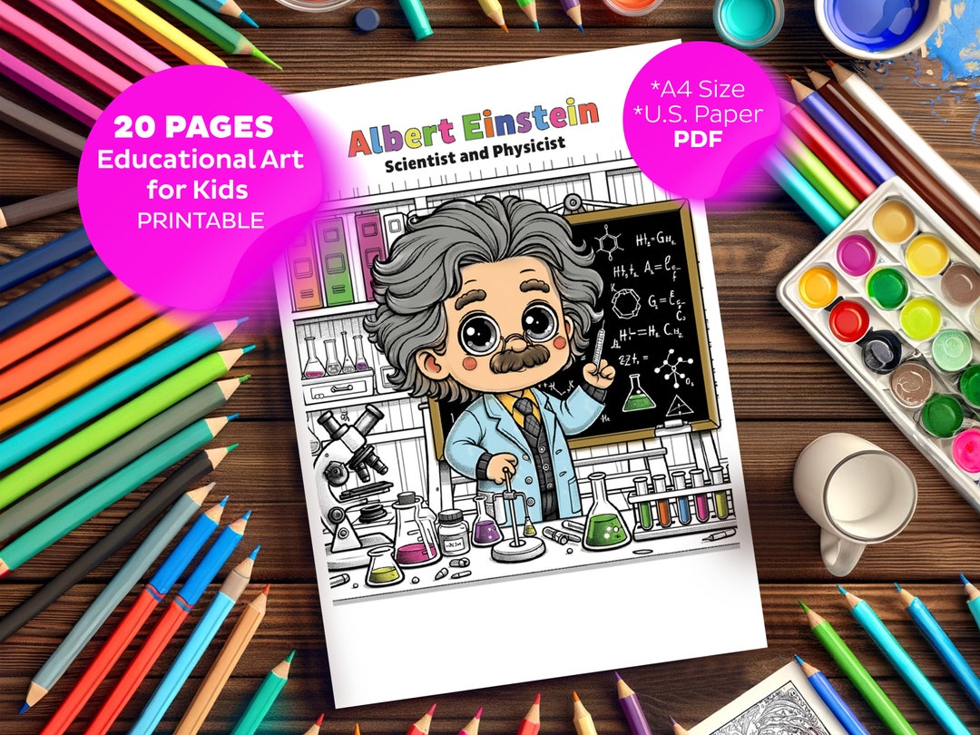 Inspirational Figures Coloring Pages for Kids, 20 Famous Personalities ...