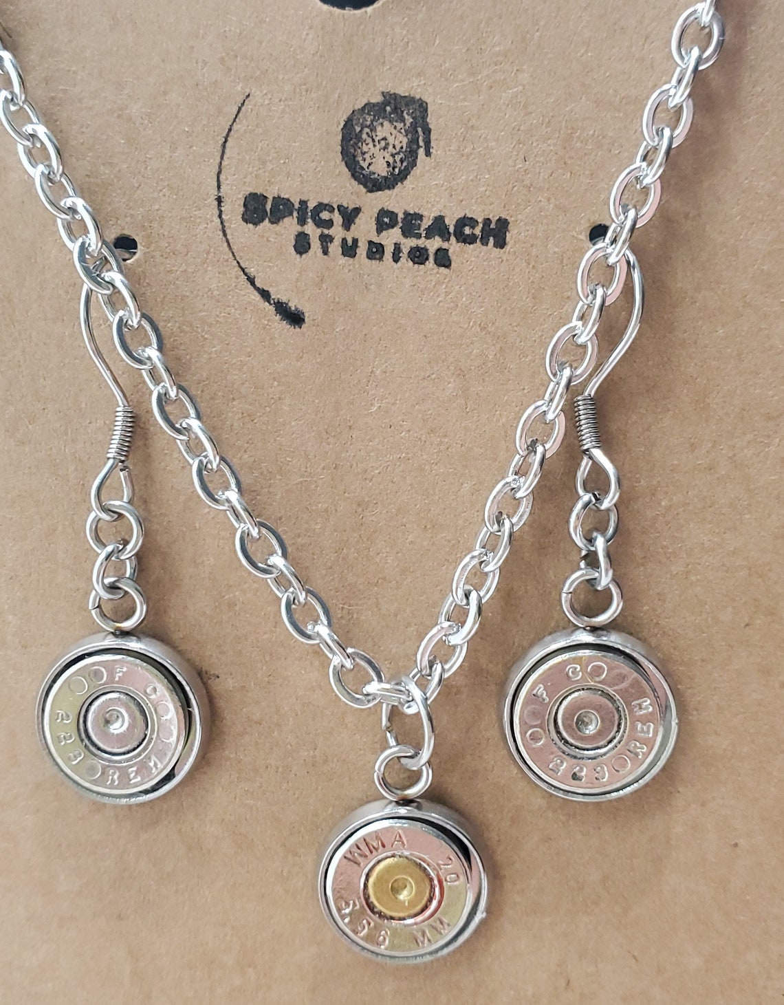 Bullet Jewelry Set, AR-15 Jewelry, Bullet Jewelry, Fired Bullet Jewelry ...