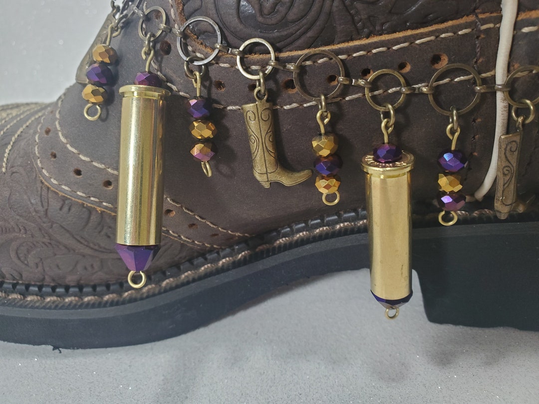 357 Magnum Bullet Boot Bracelet, Bullet Jewelry, Cowboy Boot Bracelet ...
