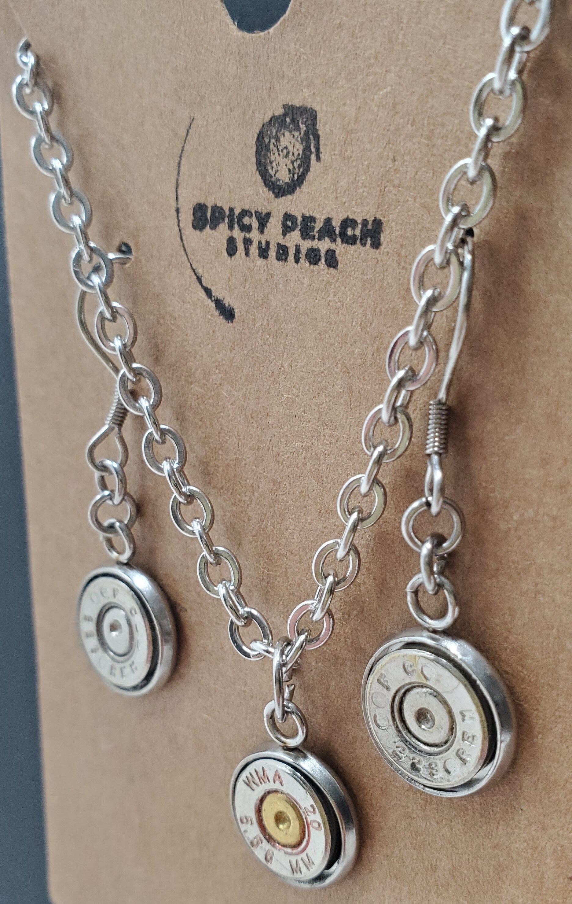 Bullet Jewelry Set, AR-15 Jewelry, Bullet Jewelry, Fired Bullet Jewelry ...