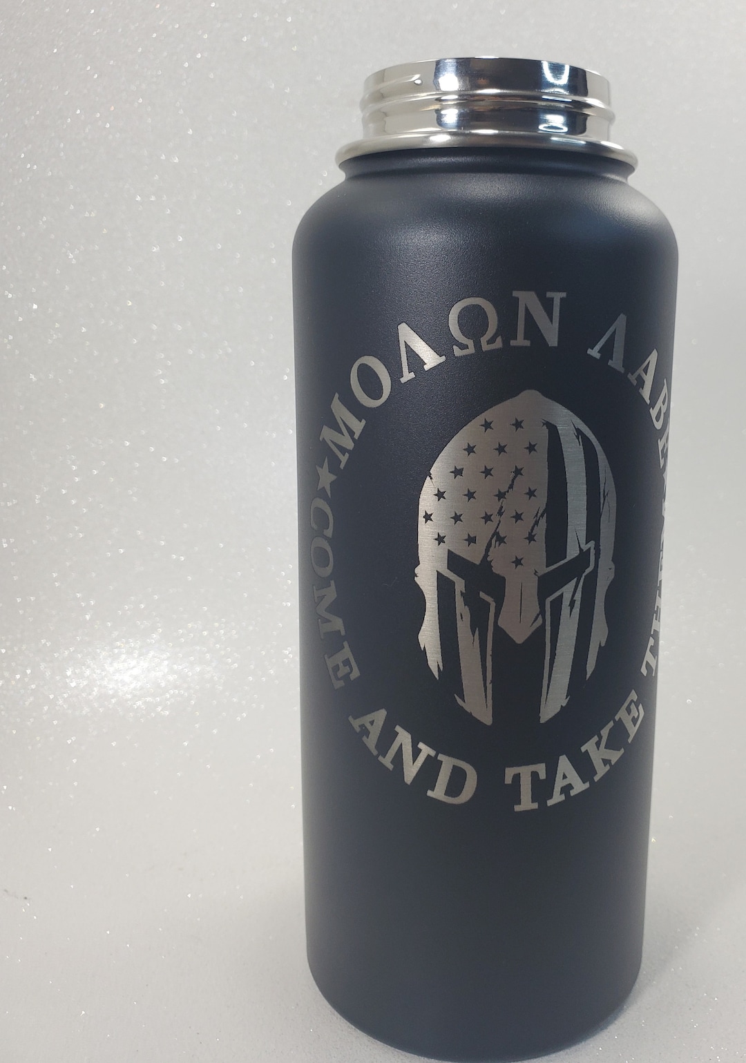 Molan Labe Engraved 32 Oz Water Bottle, Come and Take Them, Spartan ...