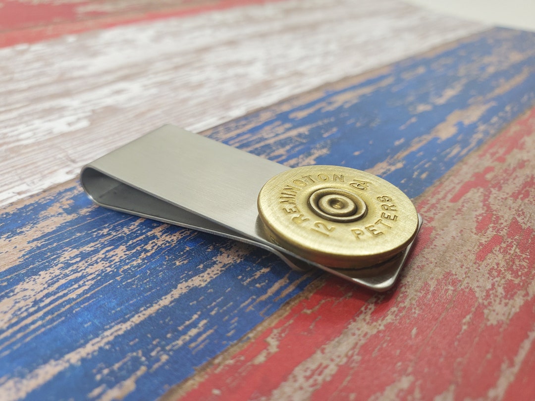 12 Gauge Shotgun Money Clip, Stainless Steel Money Clip, Front Pocket ...