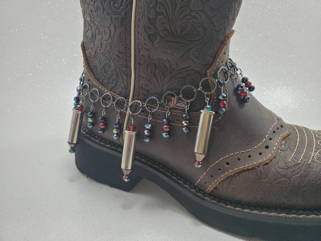 38 Special Nickel Bullet Case Boot Bracelet, Boot Jewelry, Bullet ...