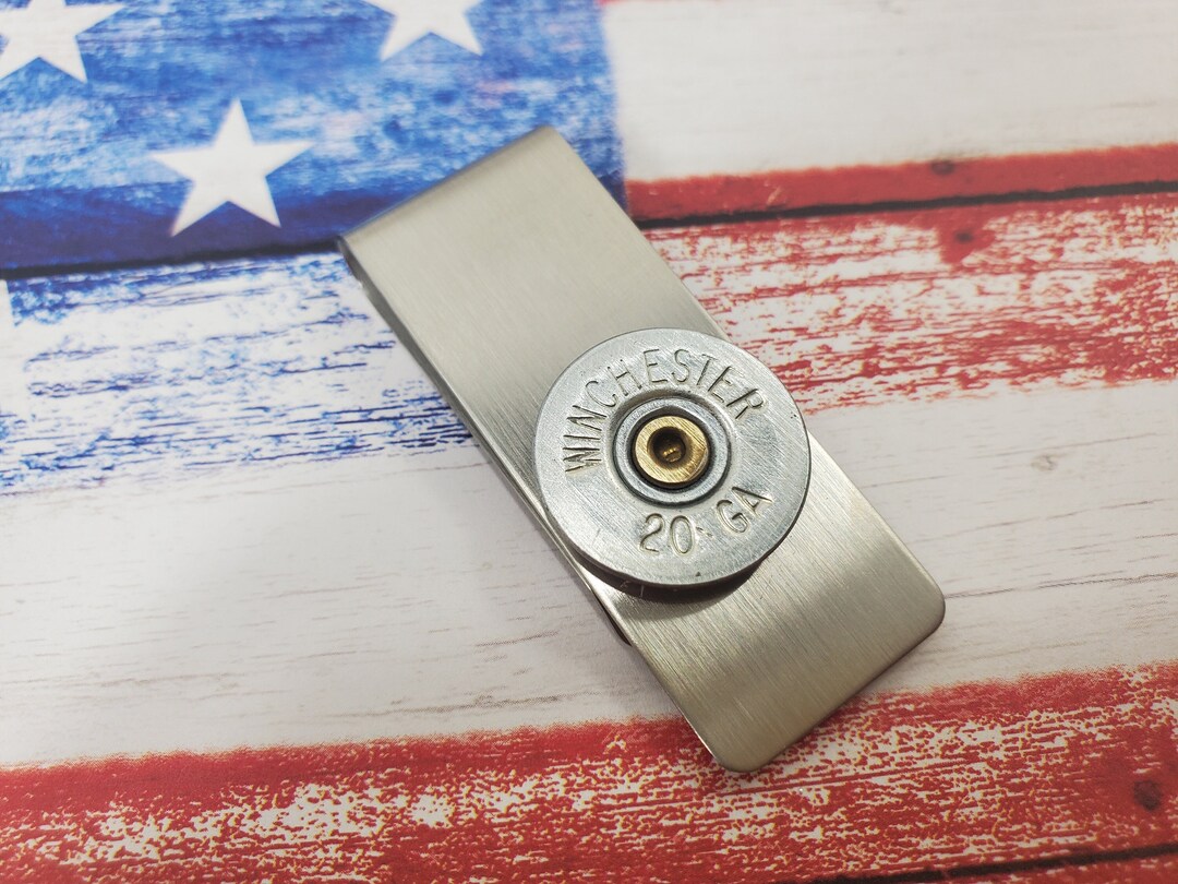 20 Gauge Shotgun Money Clip, Stainless Steel Money Clip, Front Pocket ...