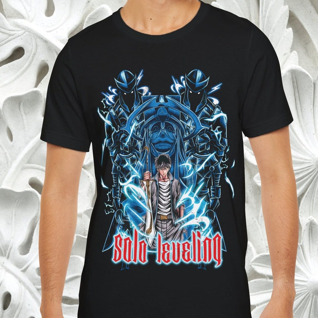 Solo Leveling T-shirt, Only I Level Up, Manga, Anime, South Korean ...