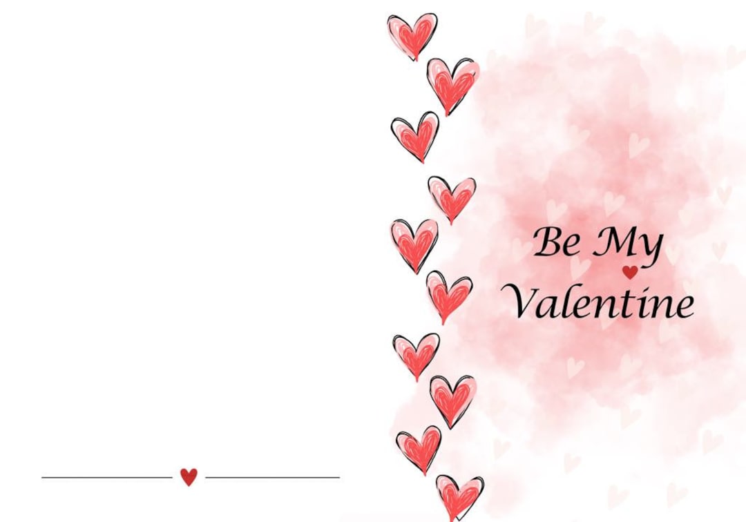 Printable Valentine's Card -digital Instant Download - Valentine's Day ...