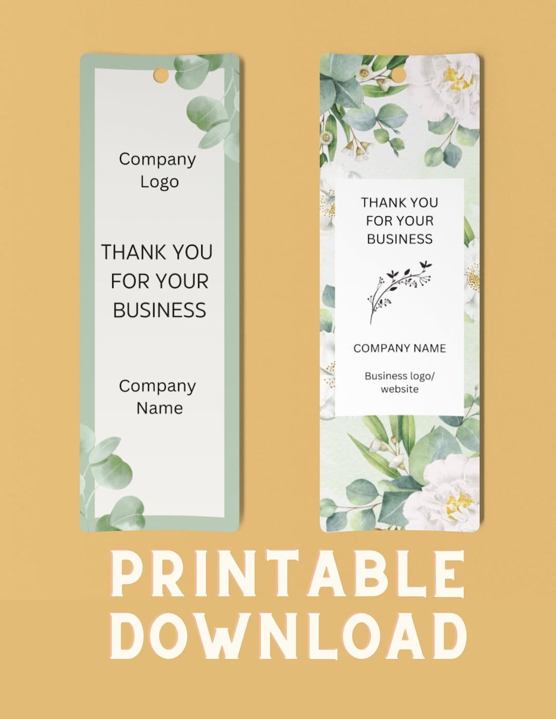 EDITABLE BUSINESS BOOKMARK Business Marketing, Editable Bookmark, Small ...