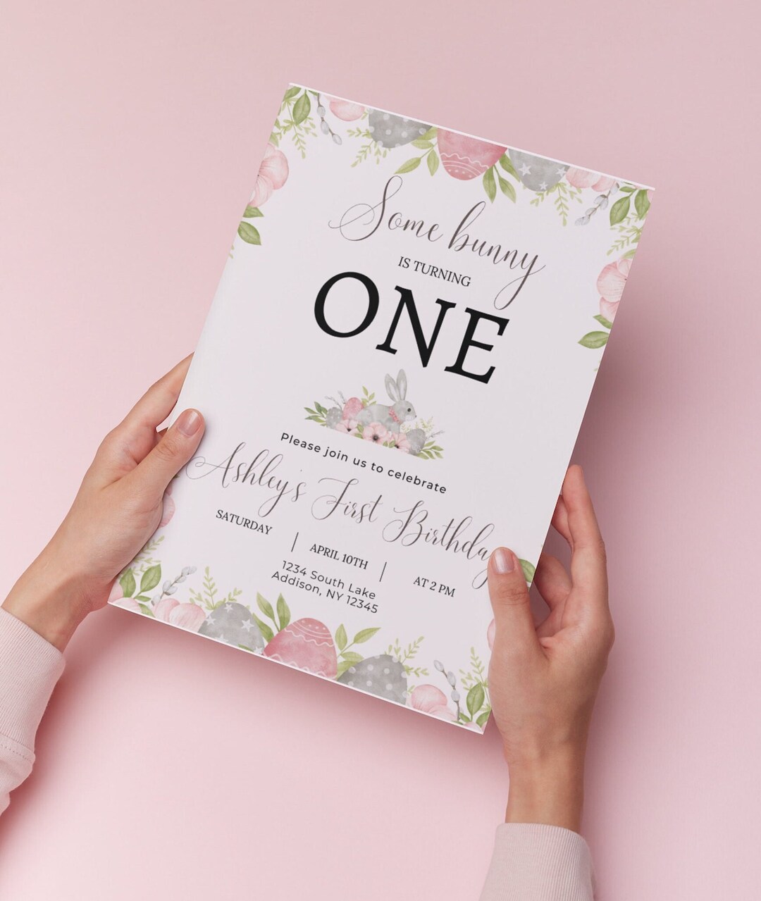 SOMEBUNNY IS TURNING One Birthday, First Birthday, Girl Turning One ...