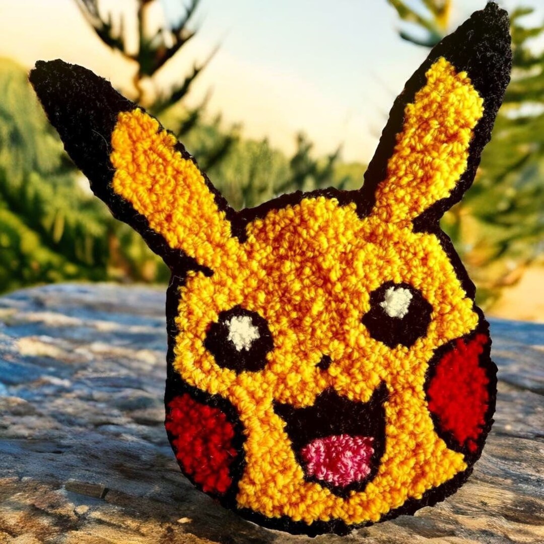 Handmade Pikachu Tufted Rug Artisan Crafted Personalized - Etsy
