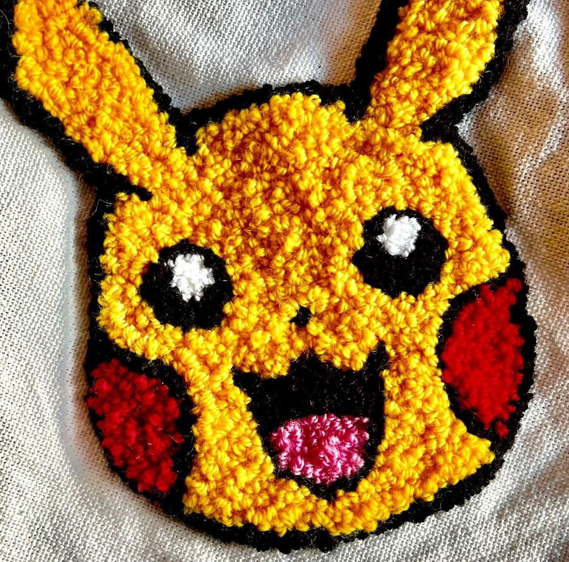 Handmade Pikachu Tufted Rug Artisan Crafted Personalized - Etsy
