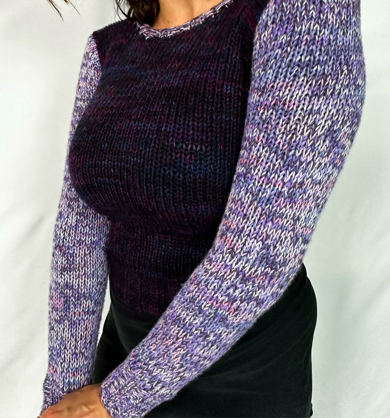 Simple Beginner Sweater Knitting Pattern Stash Buster - Etsy