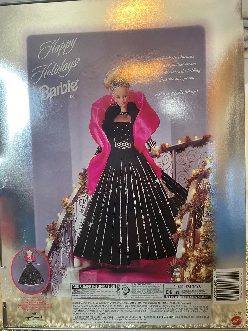 Vintage NIB Holiday Barbie 1998 - Etsy