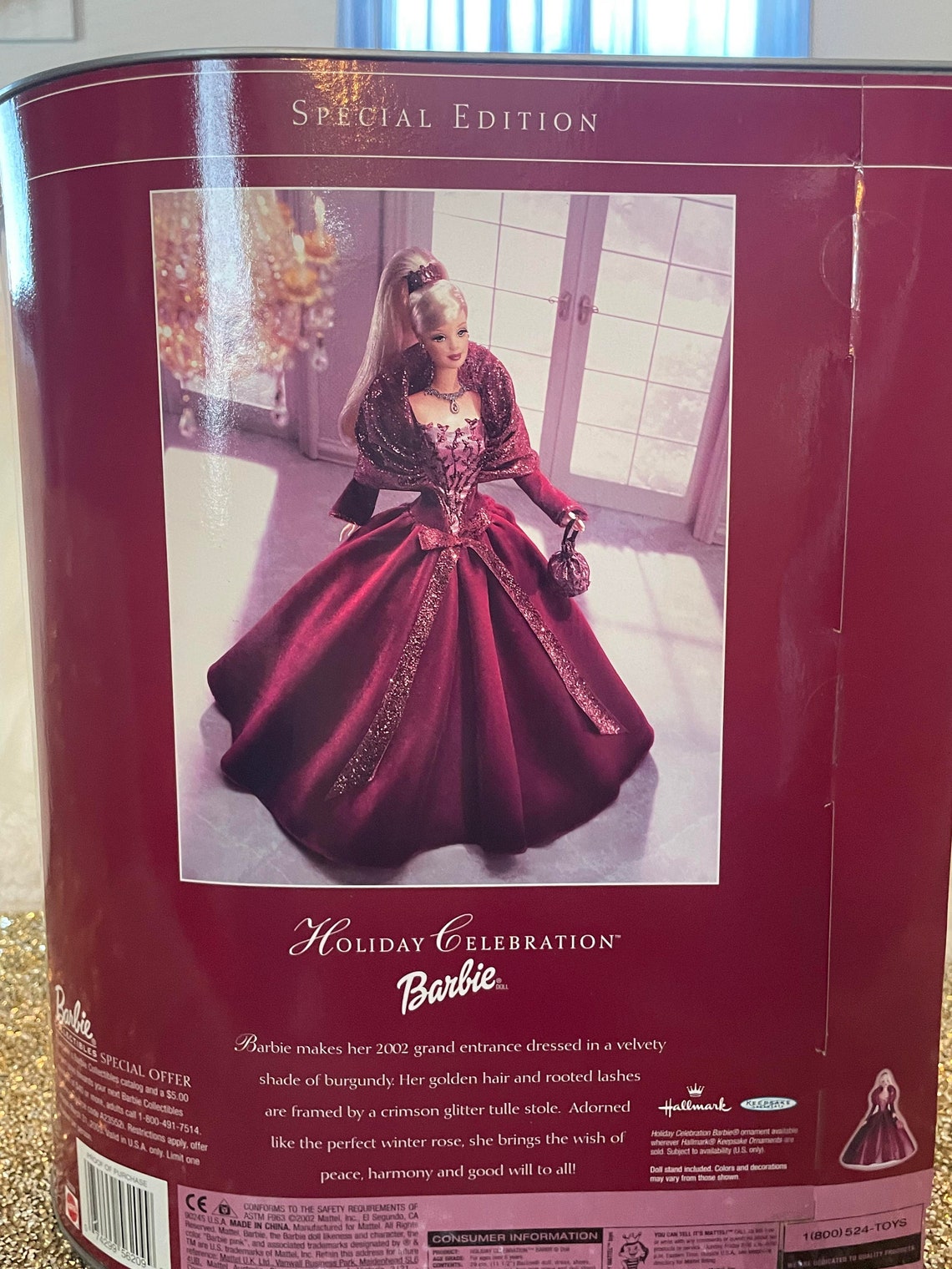 2002 Holiday Celebration Barbie - Etsy