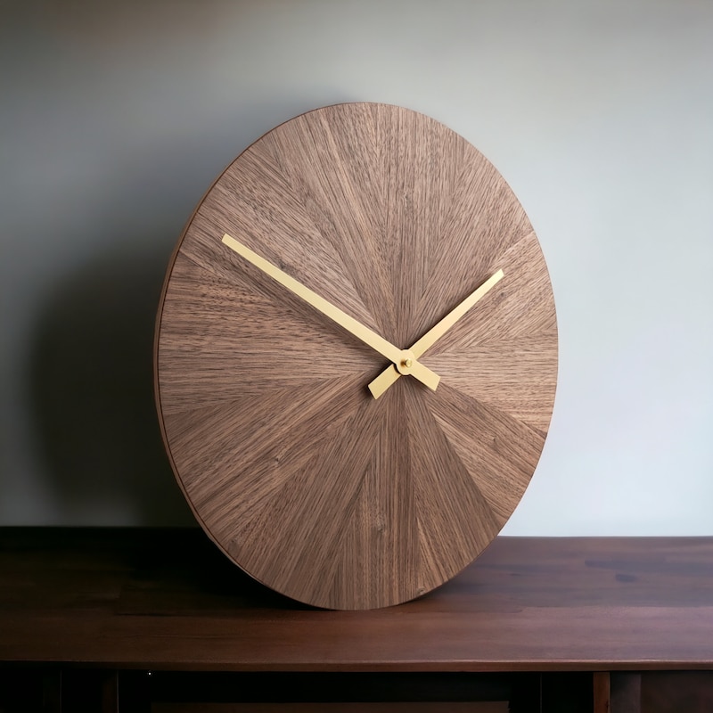 Walnut Clock - Etsy