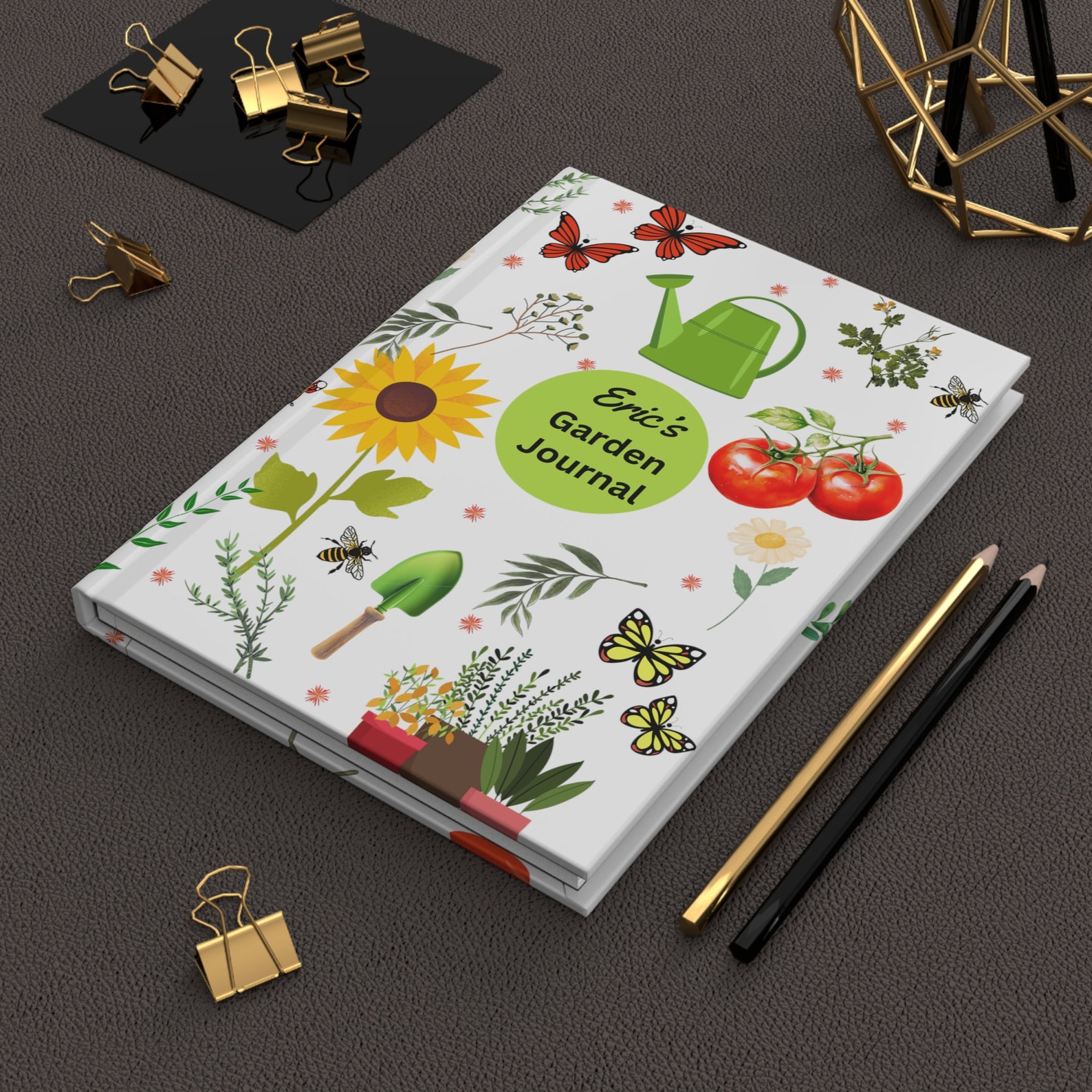 Personalized Garden Planner Notebook Nature Journal Blank Gardening ...