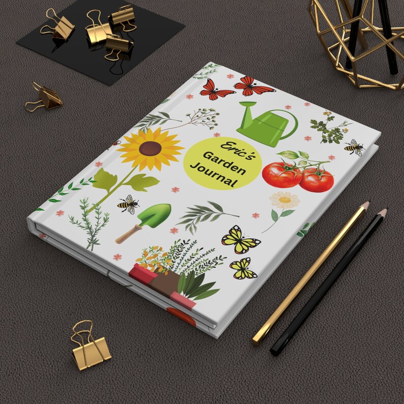 Personalized Garden Planner Notebook Nature Journal Blank Gardening ...