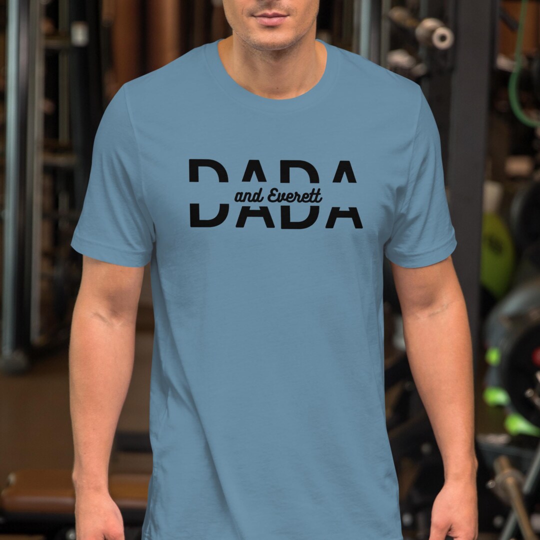 Personalized DADA T-shirt With Kids Names Custom Father's Day Gift Dada ...