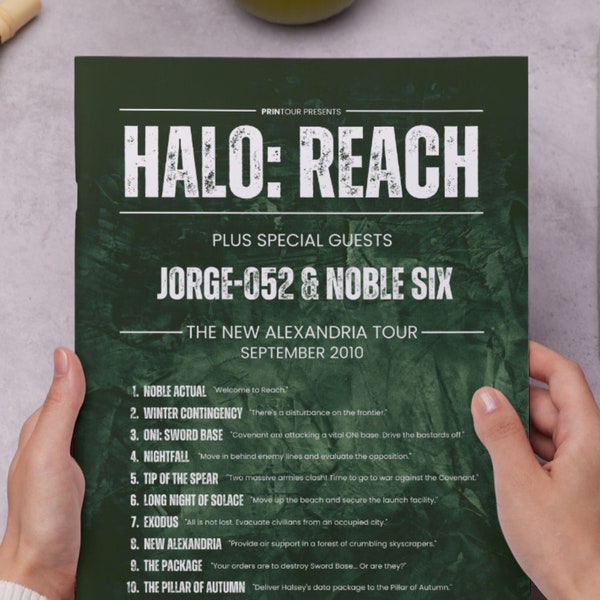 Halo Reach Poster - Etsy