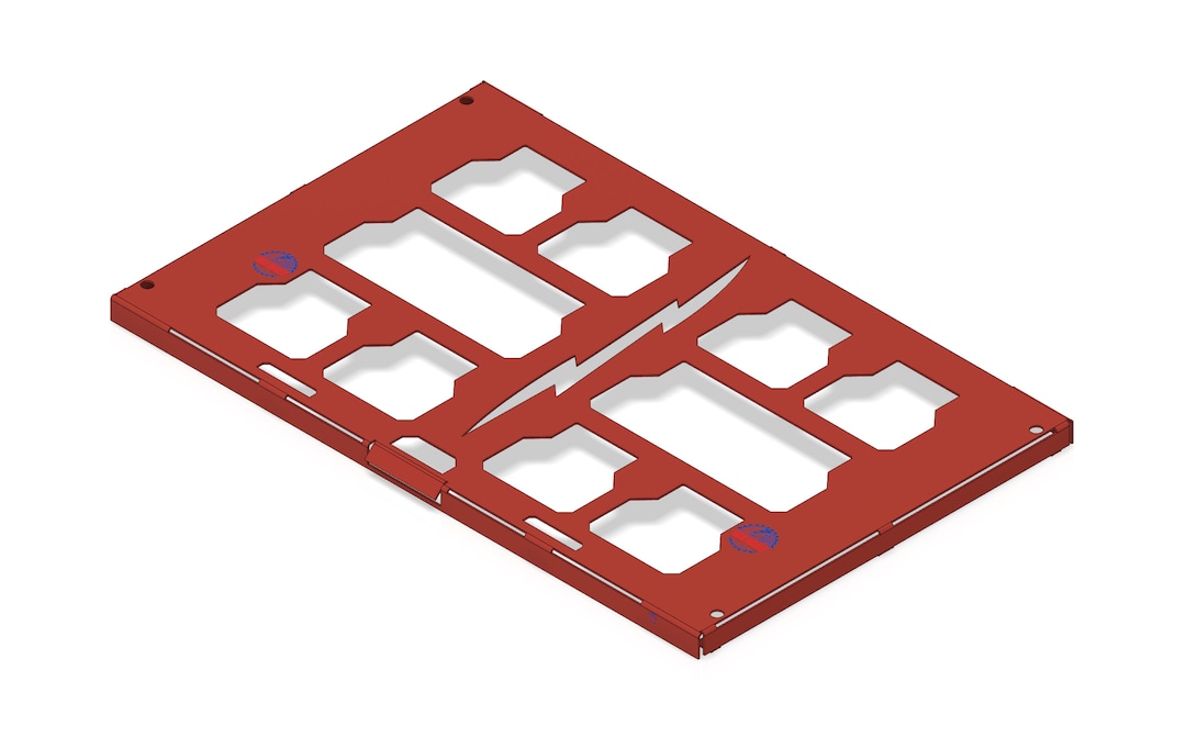 DXF 22.2in M-system Compatible PACKOUT Toolbox Mounting Plate design ...