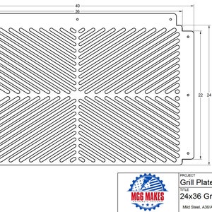 DIY Custom Grill Plate DXF Design PRODUCT - Etsy