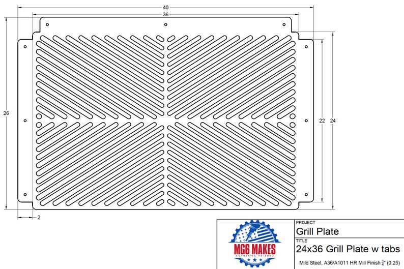 DIY Custom Grill Plate DXF Design PRODUCT - Etsy