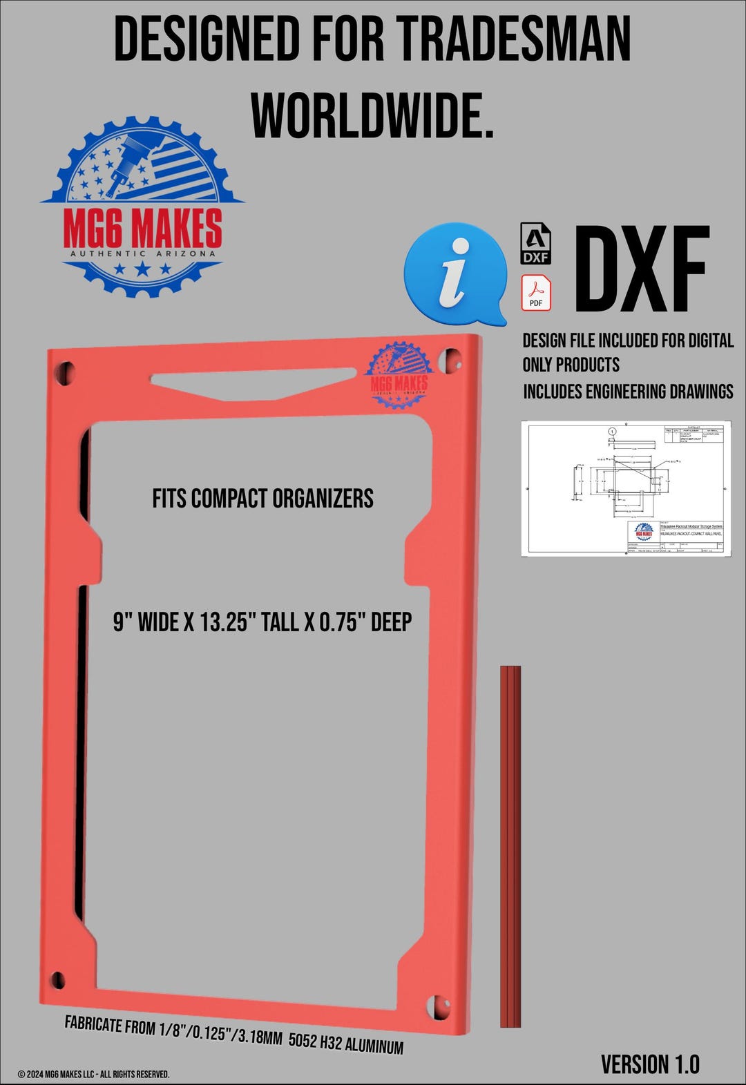 DIY - Compact Organizer Mount Plate Design Milwaukee Packout ...