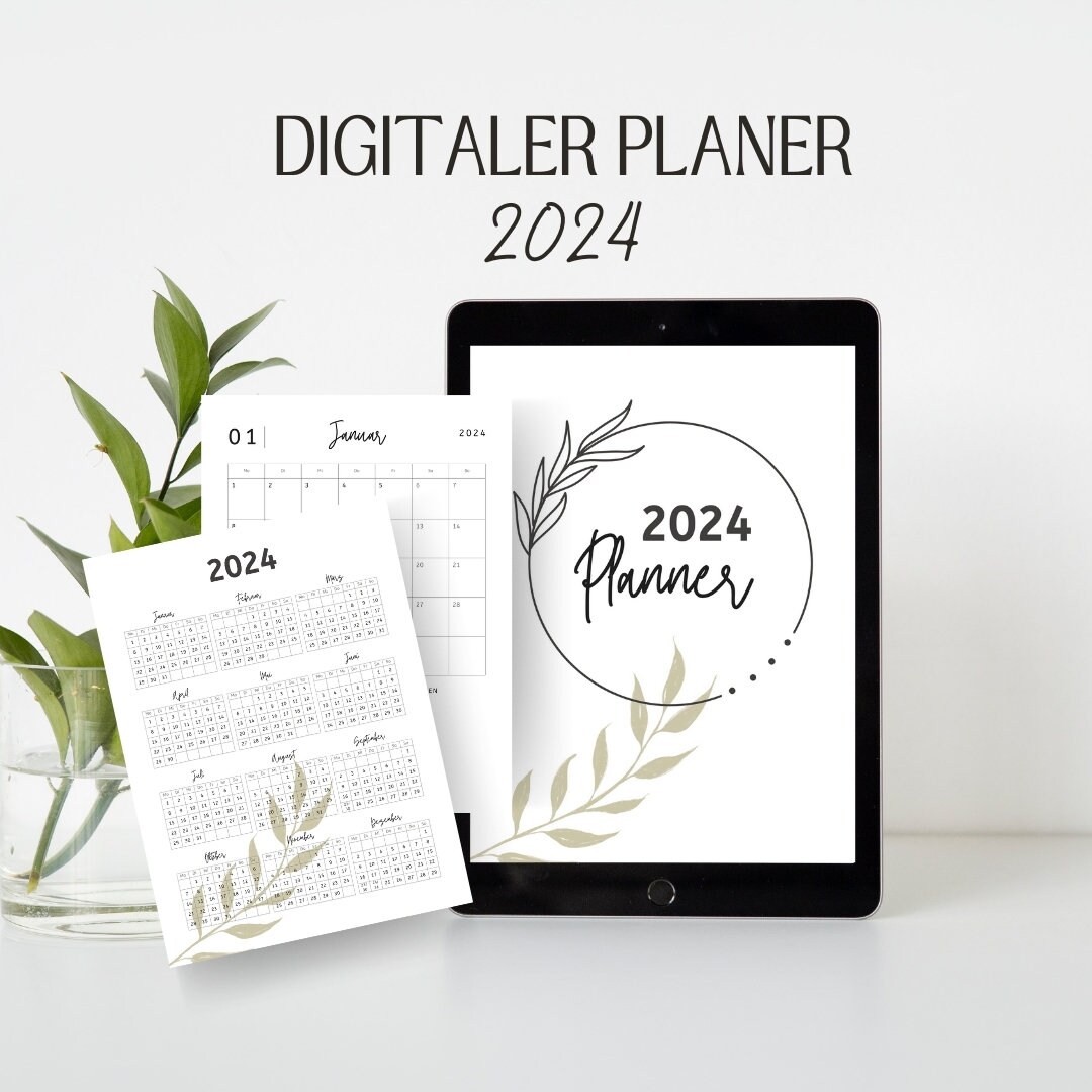 Digital Planner 2024 German / Calendar Planner - Etsy