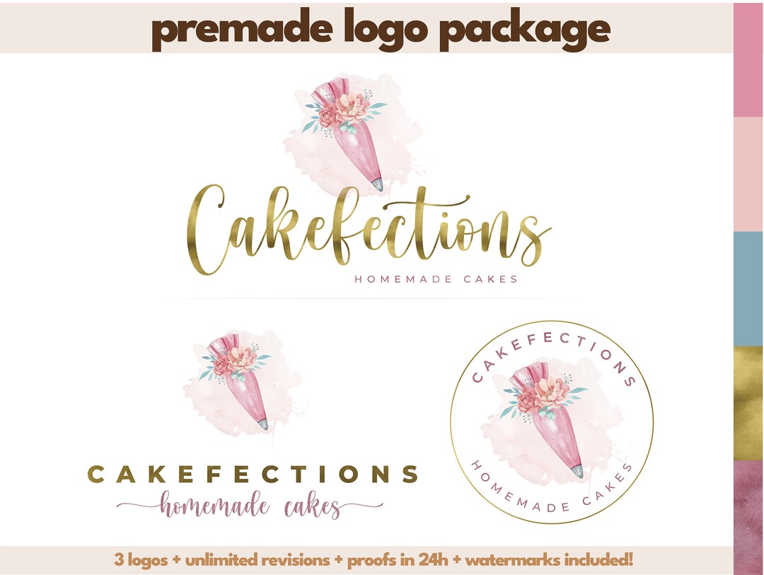 Bakery Logo, Piping Bag Logo, Baking Logo, Cookie Cutter Logo ...