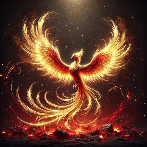 Phoenix Rising Art - Etsy
