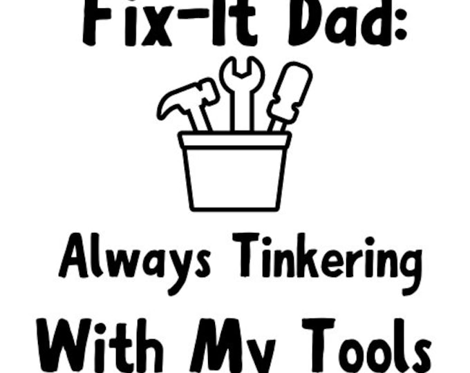 I Fix Stuff Svg, Dxf, Eps, Pdf, Ai, Png Files for Cutting Machines ...
