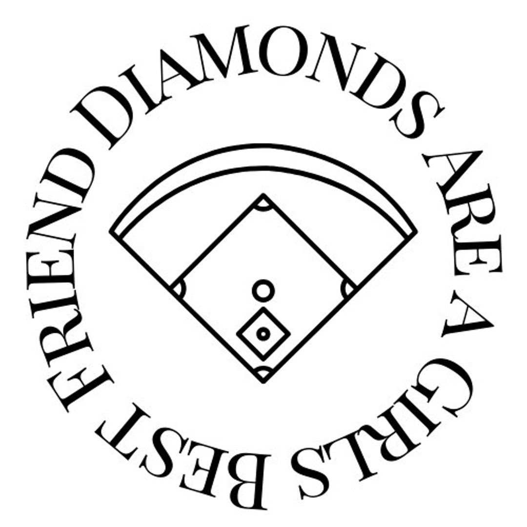 Softball Svg, Diamonds Are a Girls Best Friend Svg, Softball Diamond ...