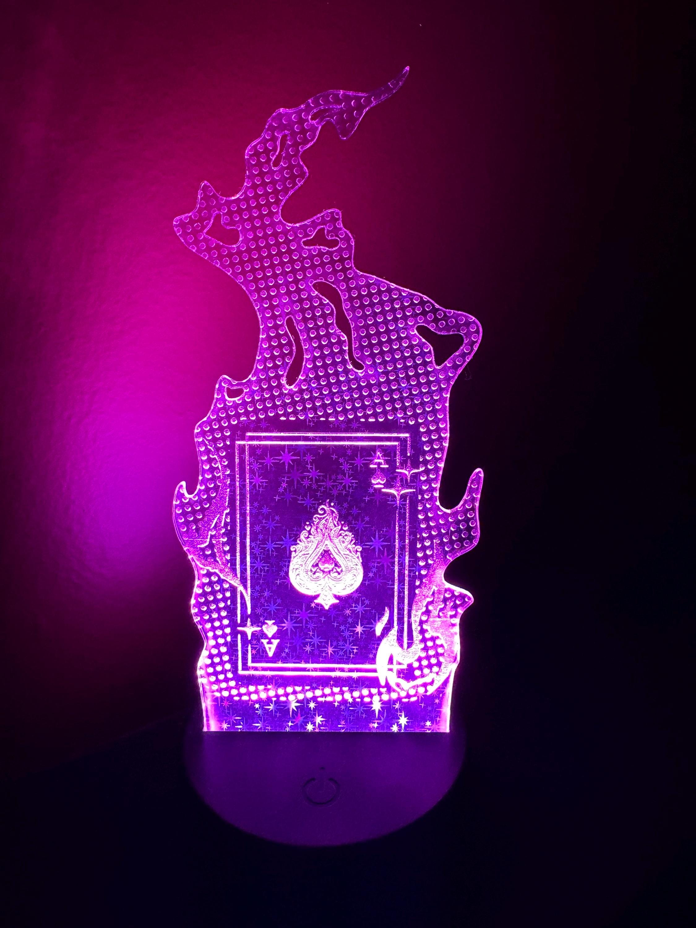 Gambit-inspired Kinetic LED Night Light - Etsy