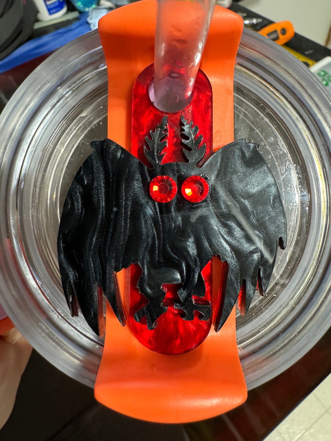 Mothman Cryptid H20 Tumbler Topper - Etsy
