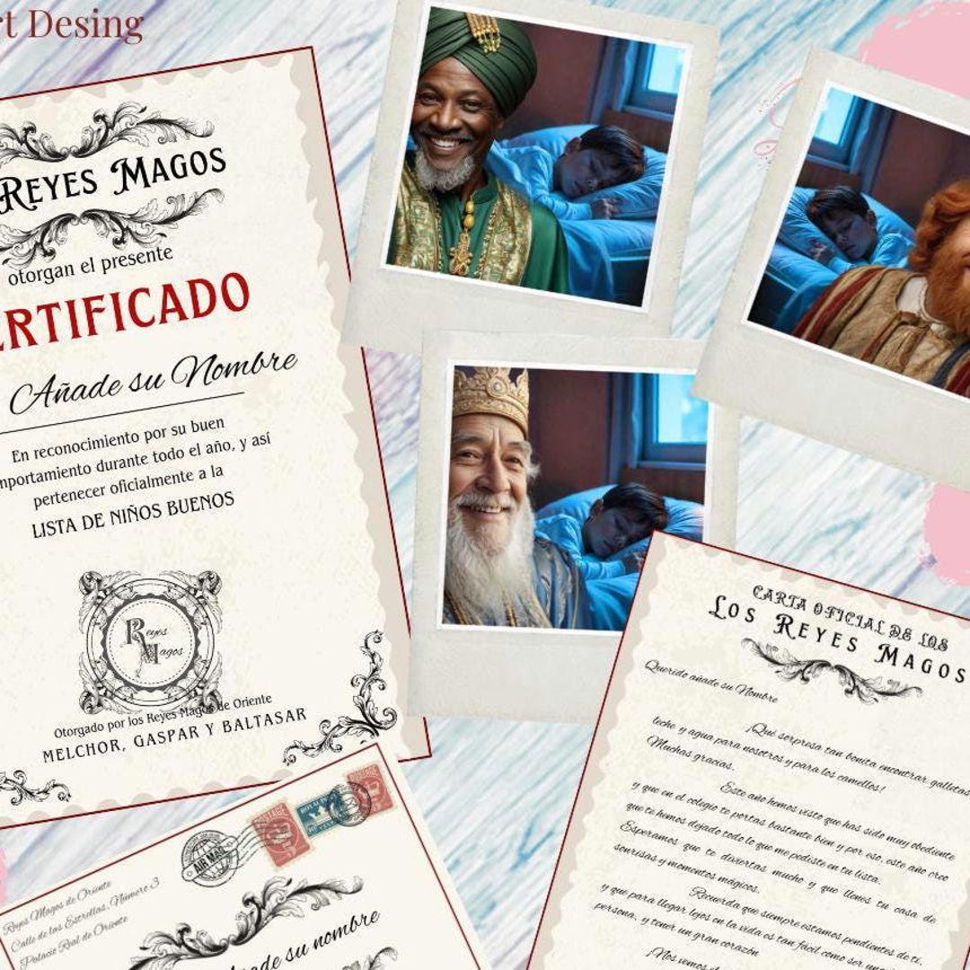 Three Kings Day Letter & Diploma, Personalized Gift (digital Download ...